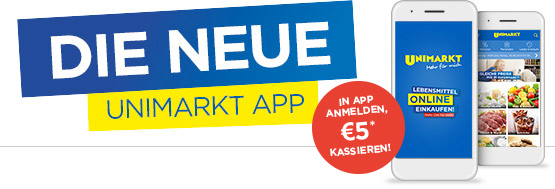 Die UNIMARKT Shopping App - Ihr Supermarkt am Handy - UNIMARKT Online Shop
